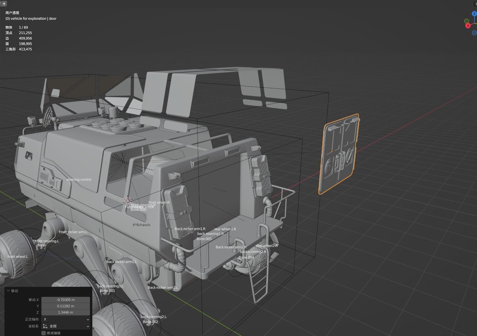 Pbr-Mars Rovers Series - Exploration Vehicles 3D model rigged | CGTrader