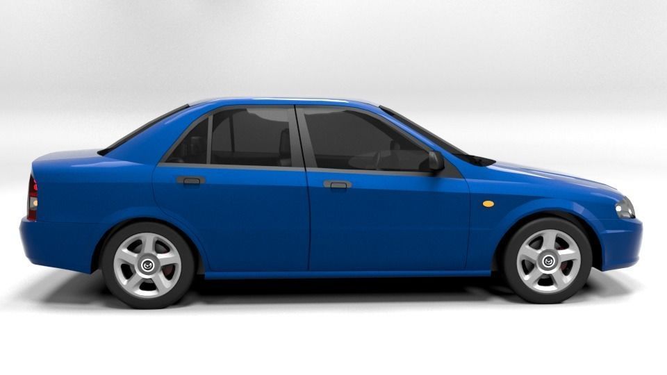 3D model MAZDA 323 SEDAN LOWPOLY VR / AR / low-poly | CGTrader