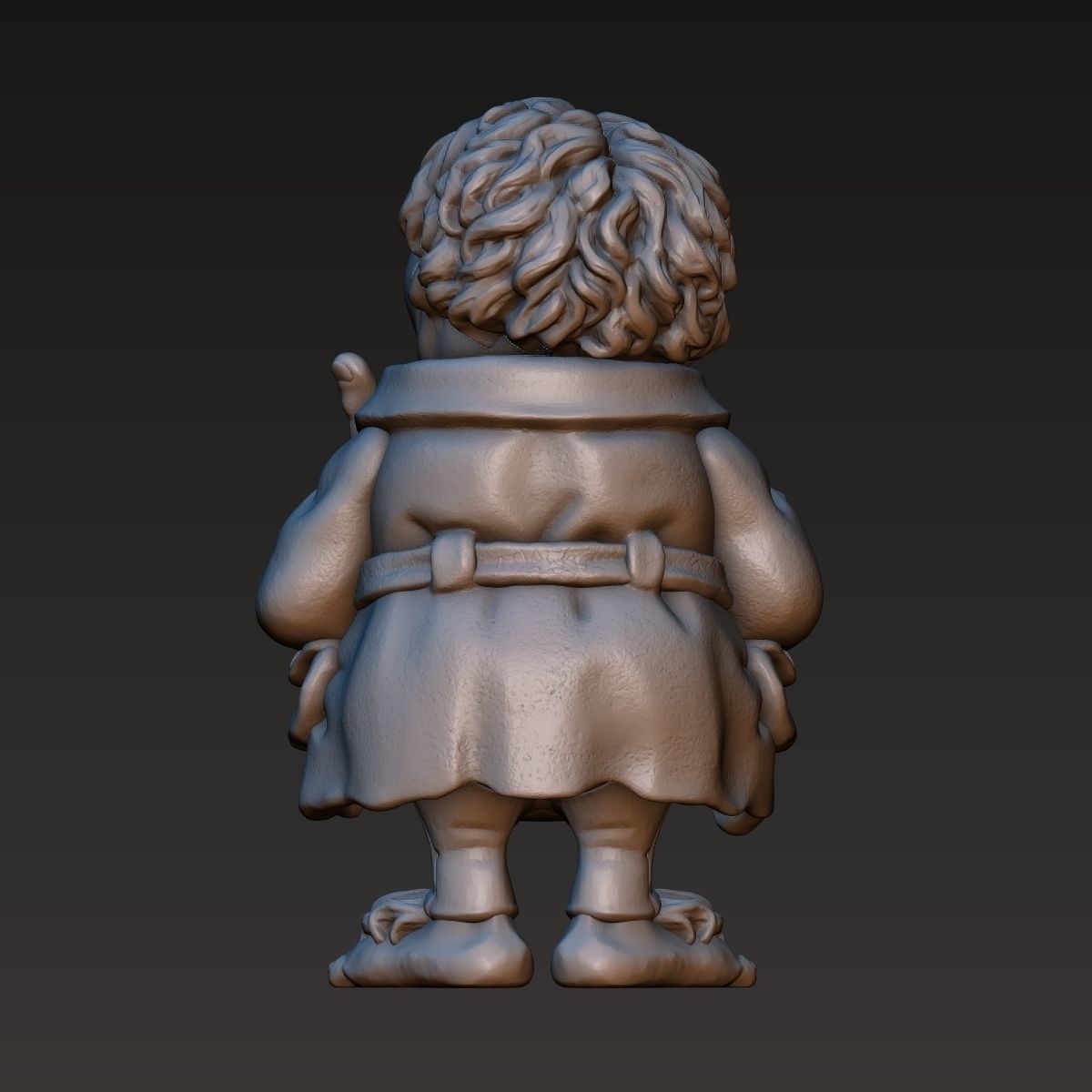 Hobbit boy in coat 3D model 3D printable | CGTrader