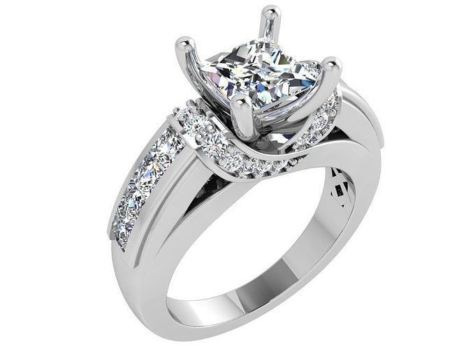 Diamond textured ring 3548 3D print model 3D model 3D printable | CGTrader