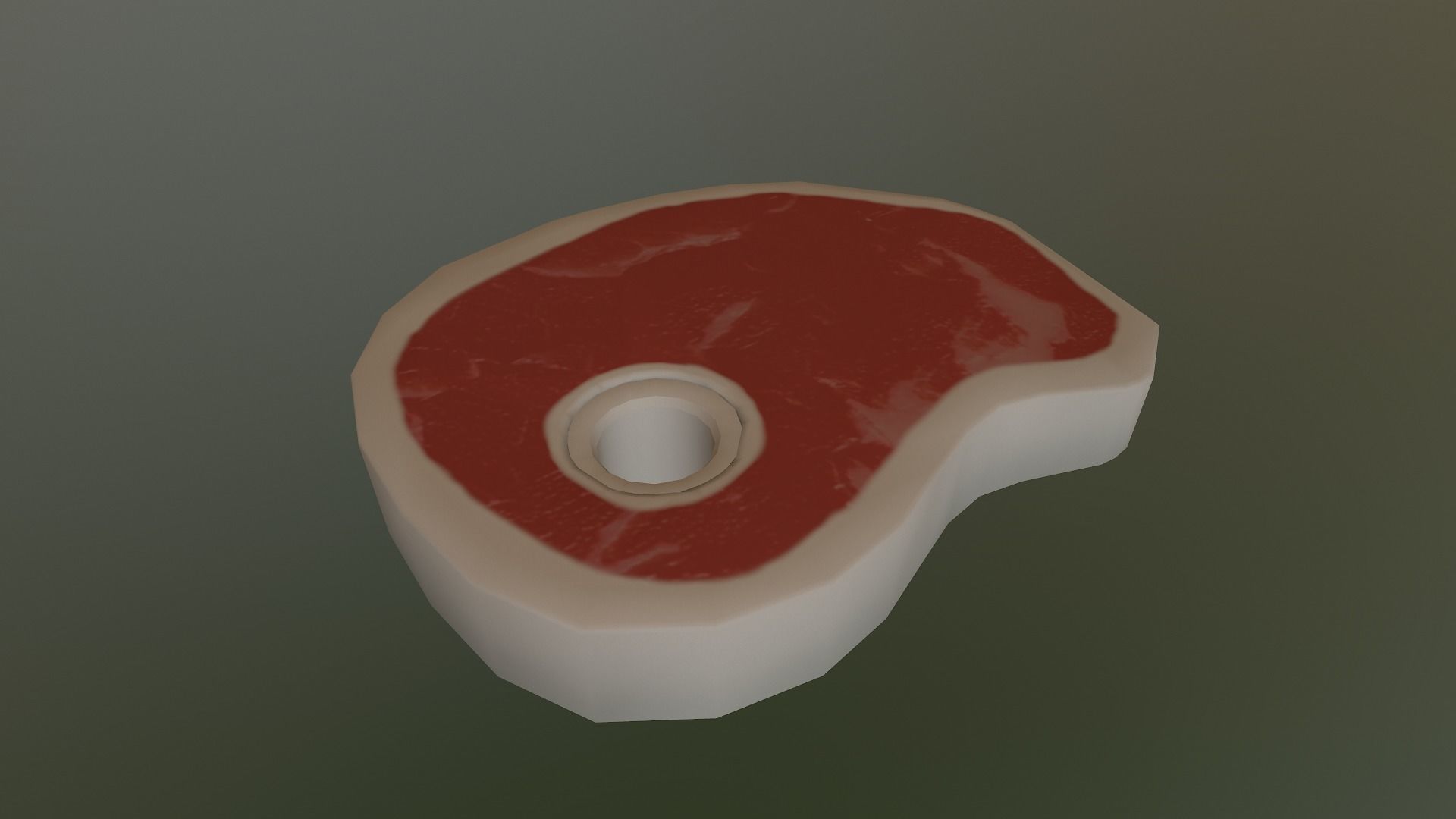 3D model Low Poly Steak piece of meat VR / AR / low-poly | CGTrader