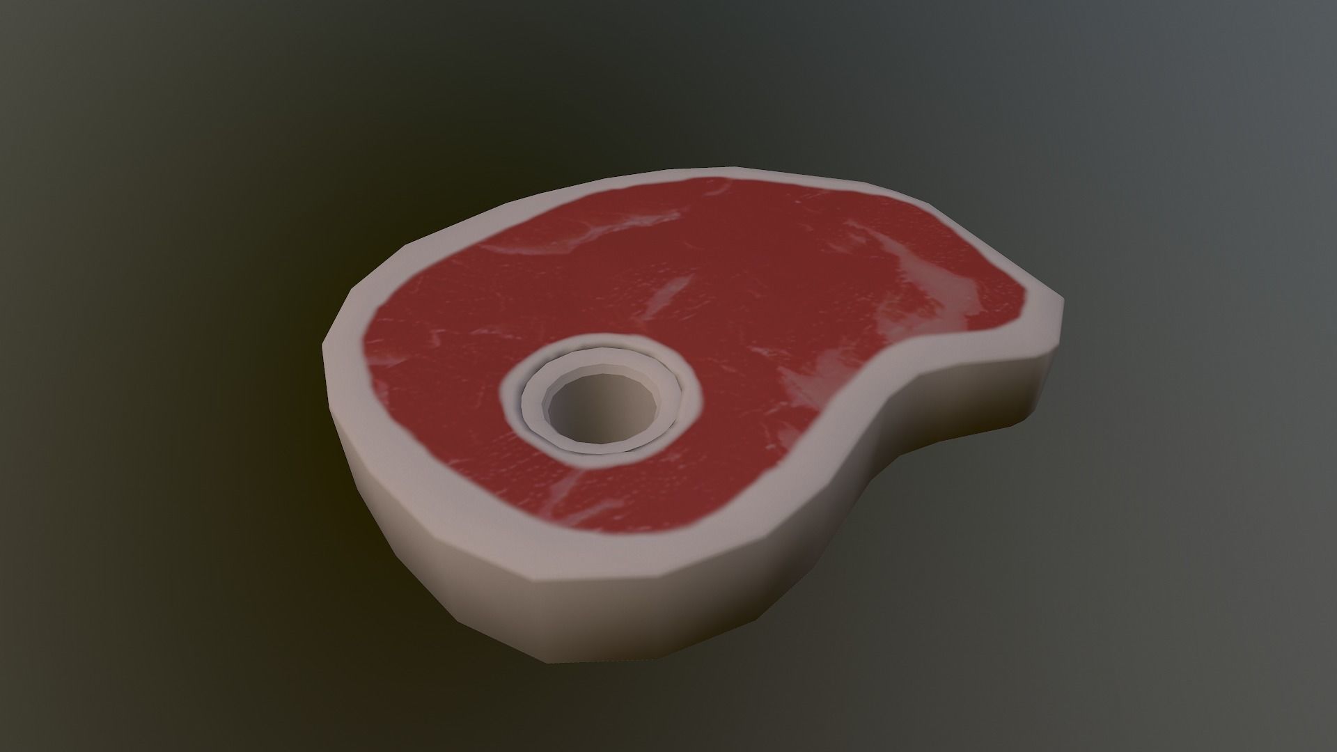 3D model Low Poly Steak piece of meat VR / AR / low-poly | CGTrader