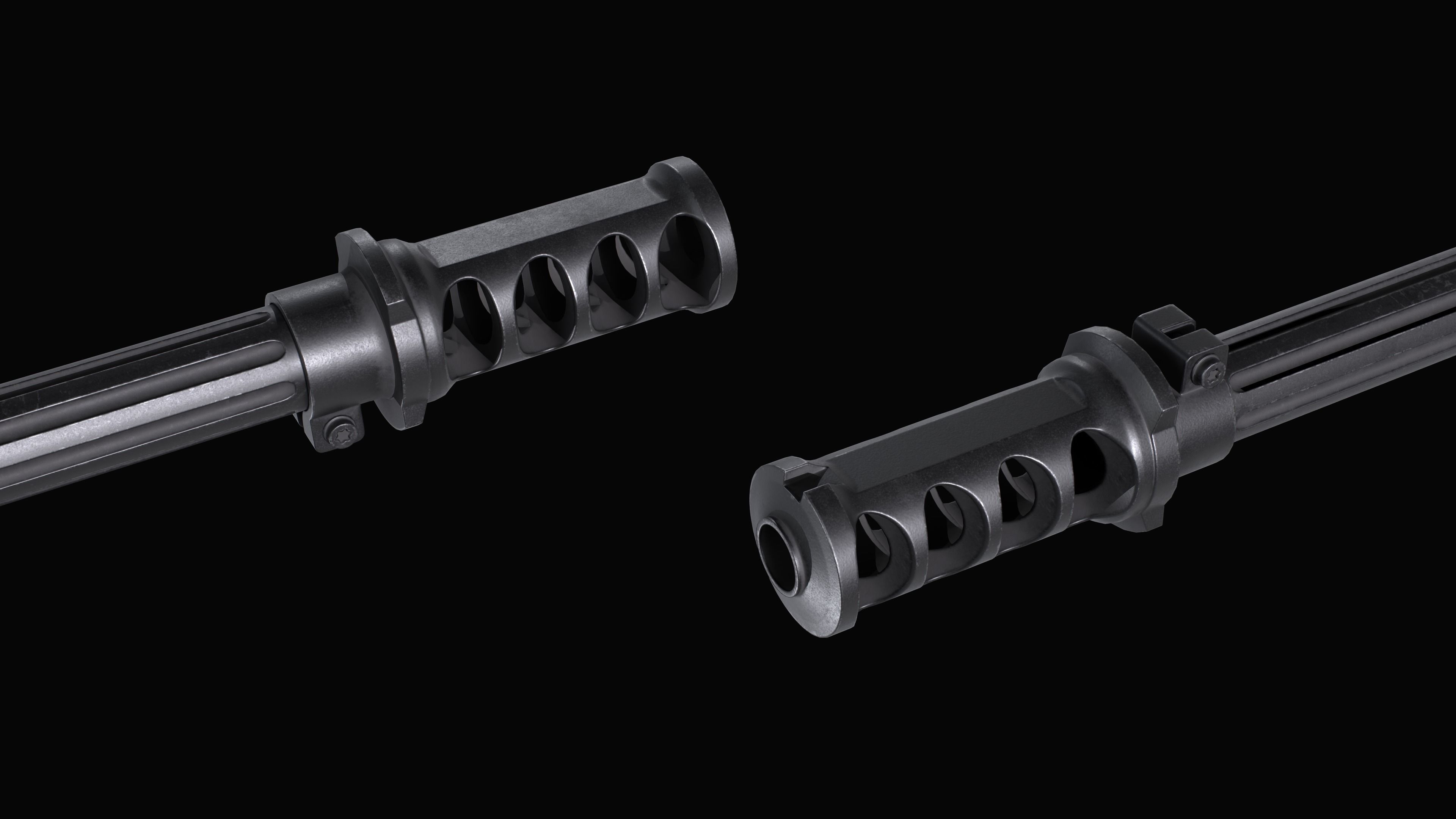 3D model Tactical Modular Anti materiel sniper rifle Barrett M107A1 VR ...