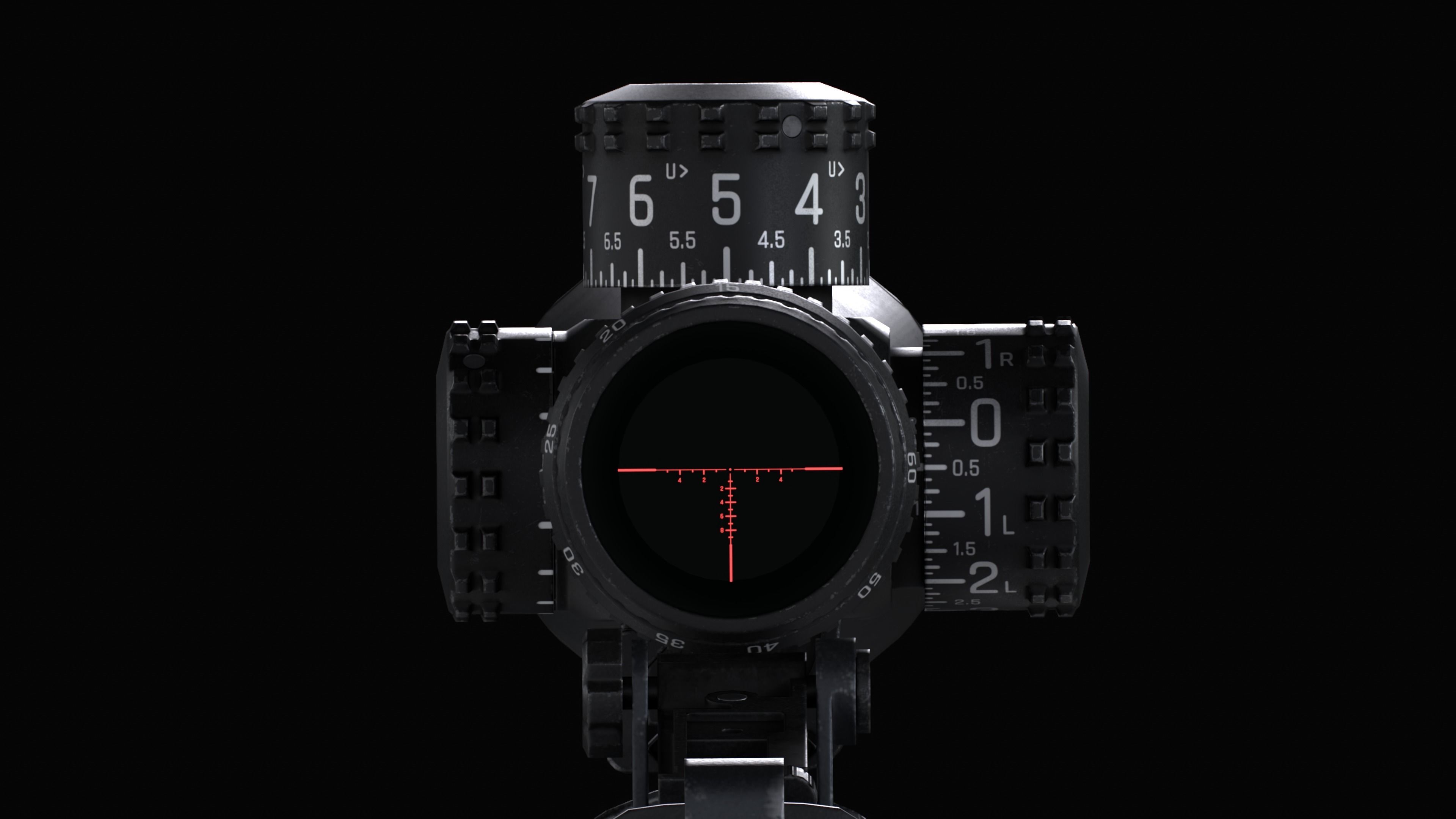 3D model Tactical Modular Anti materiel sniper rifle Barrett M107A1 VR ...