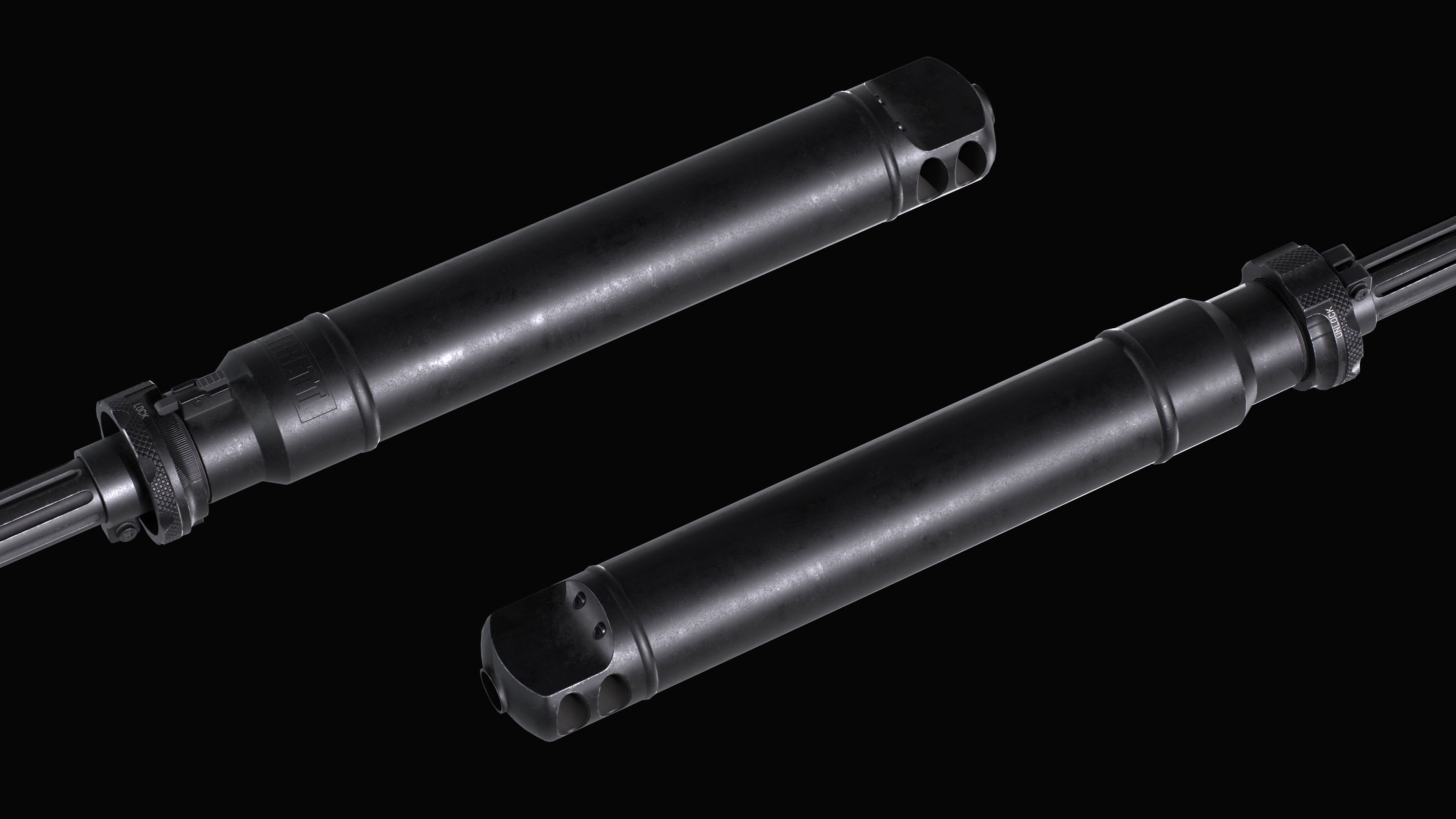 3D model Tactical Modular Anti materiel sniper rifle Barrett M107A1 VR ...