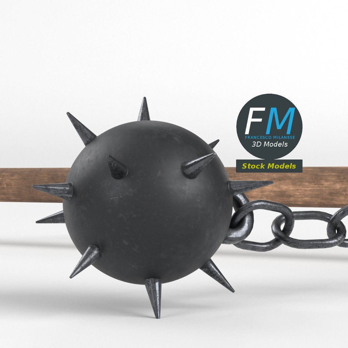 Morning star flail 3D model | CGTrader