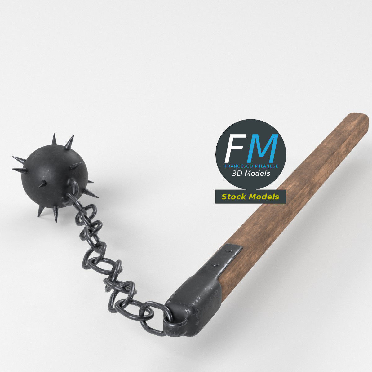 Morning star flail 3D model | CGTrader
