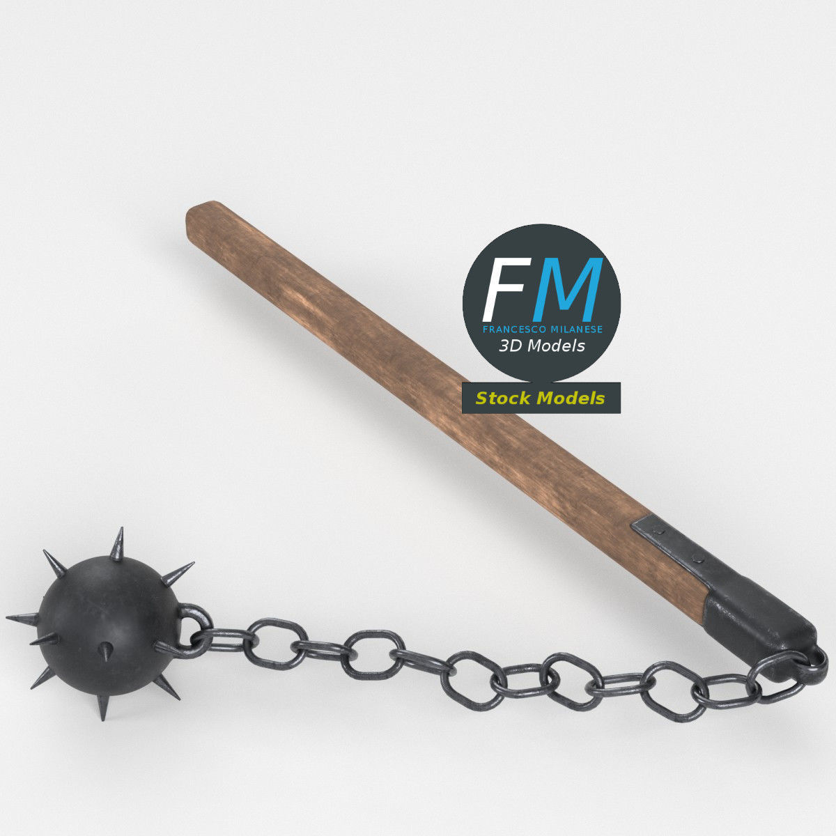 Morning star flail 3D model | CGTrader