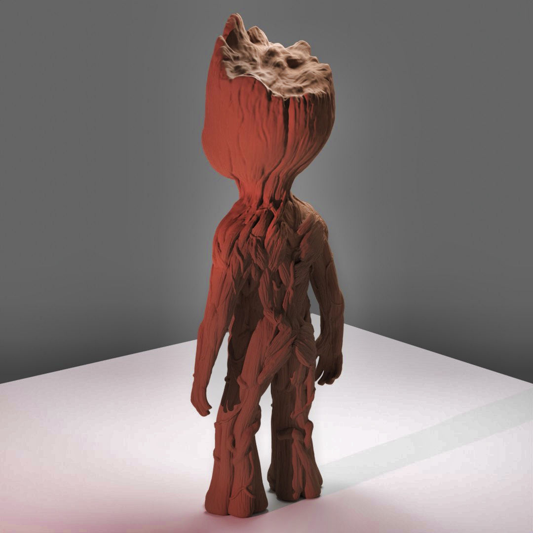 Baby groot body 3D model 3D printable | CGTrader