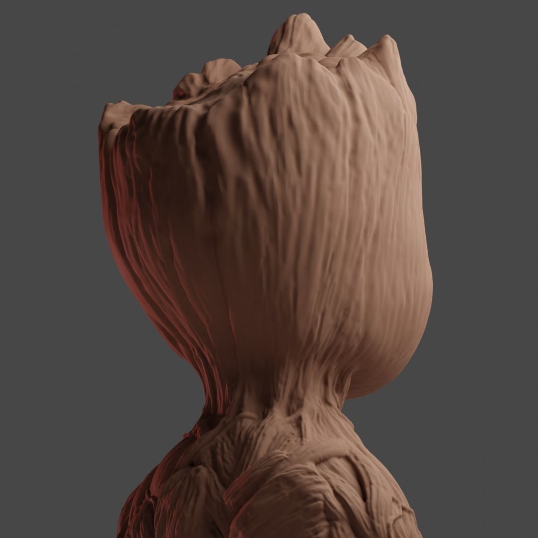 Baby groot body 3D model 3D printable | CGTrader