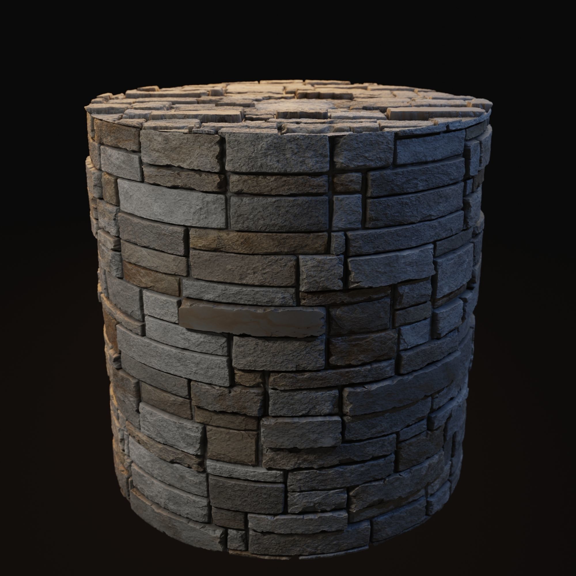 Ohio Gray Cobblestone 8K Textures Texture | CGTrader