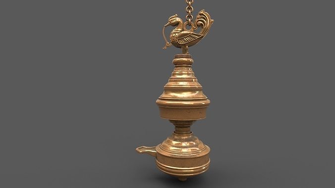 oil lamp 3D model | CGTrader