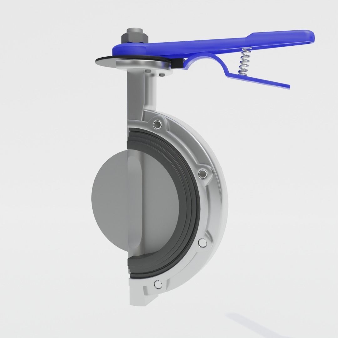 Butterfly Valve Collection 6pcs 3D model | CGTrader