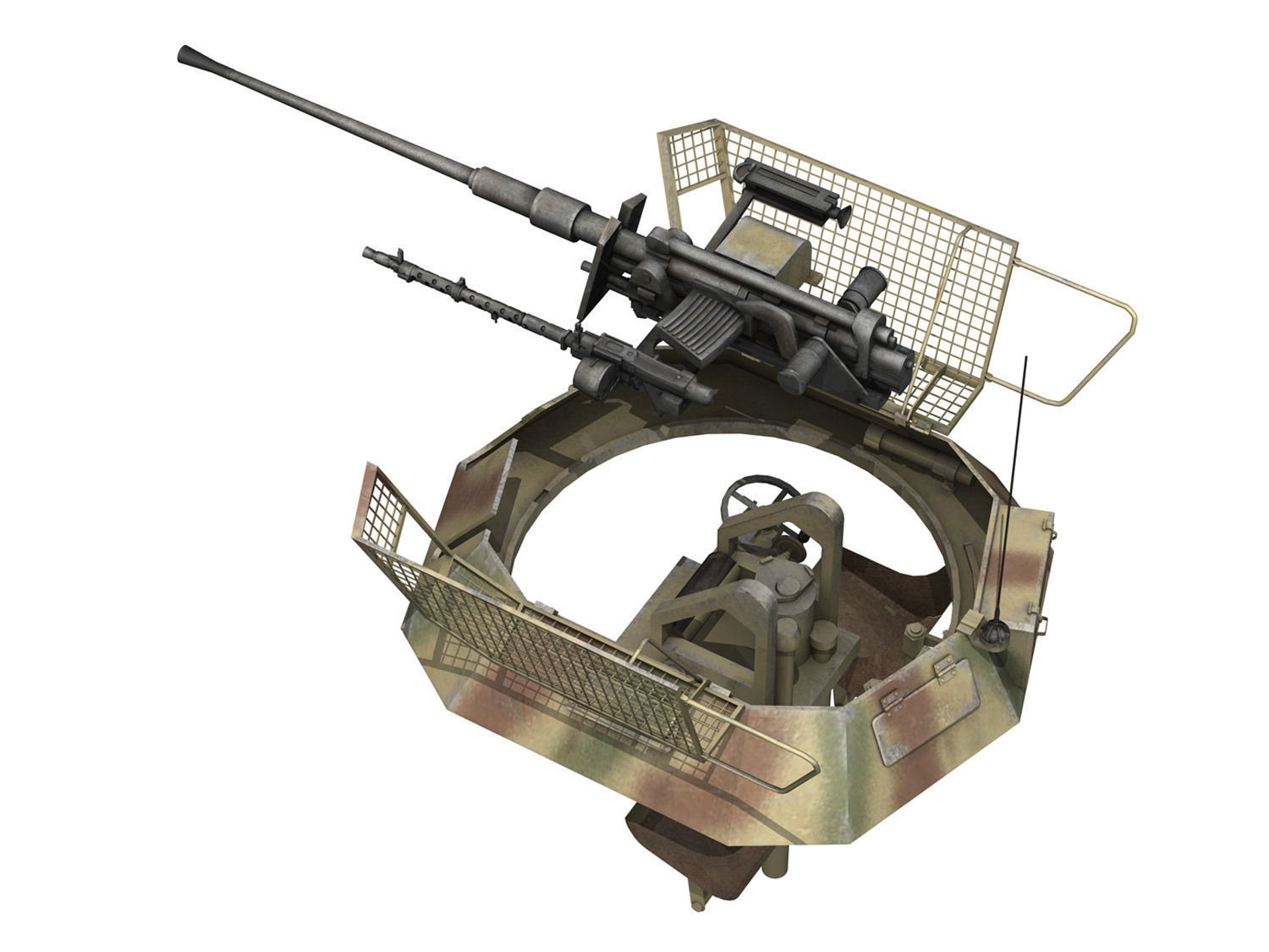 SD KFZ 250 9 - Reconnaissance Halftruck 3D Model .obj .3ds .fbx .c4d ...