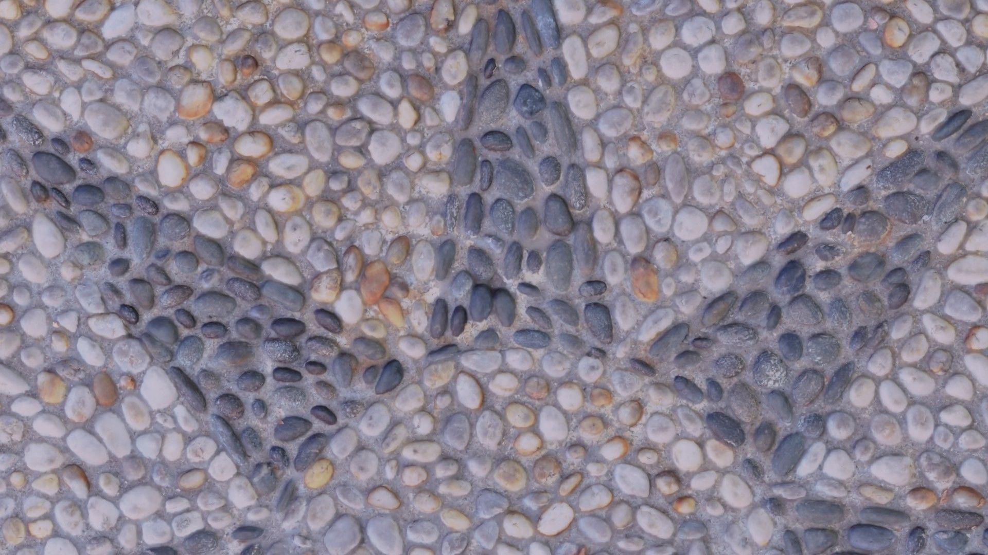 Pebble stone mosaic sidewalk raw scan 3D model | CGTrader