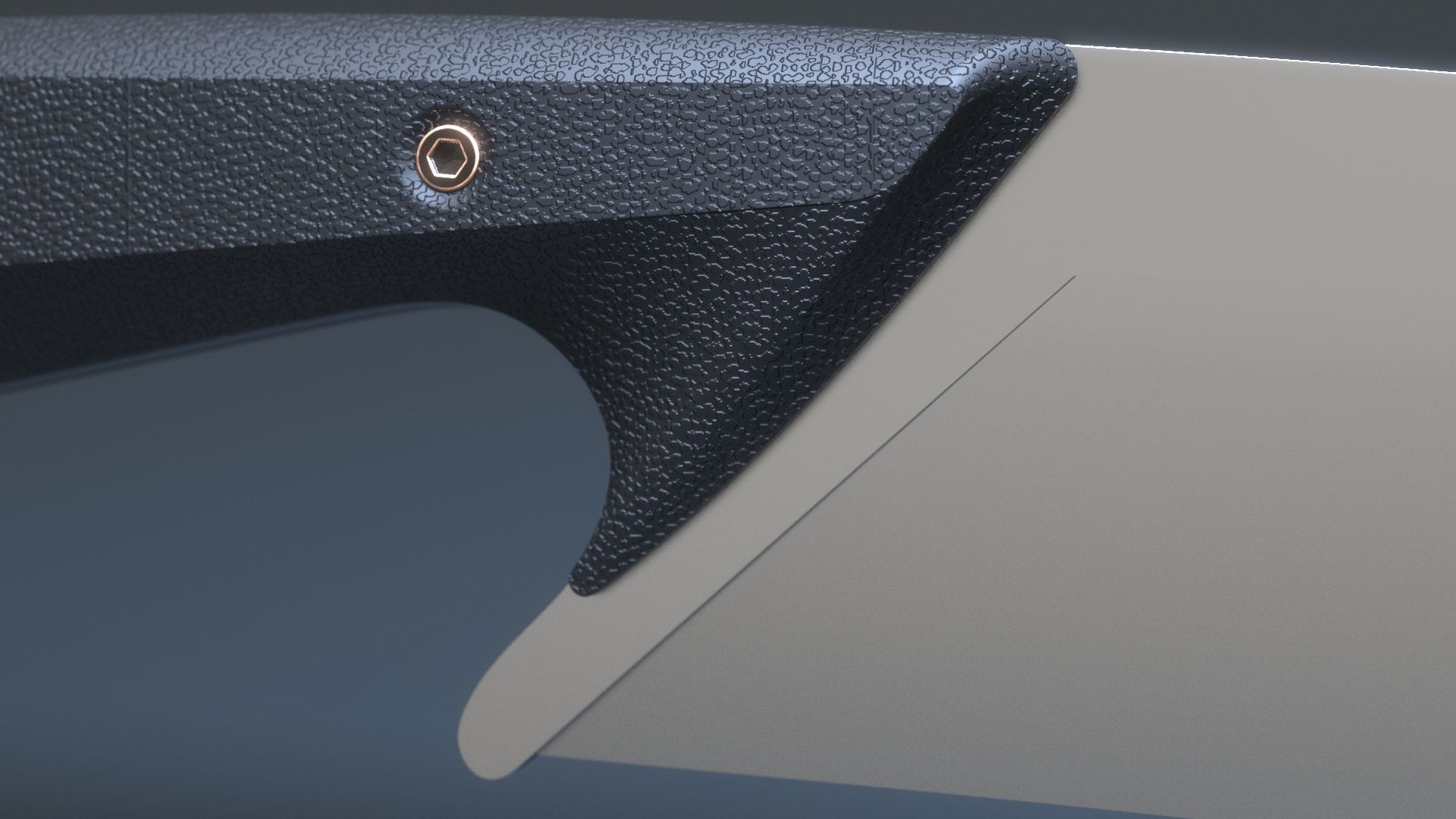 Hunting and combat modern kitchen knife 3D model | CGTrader