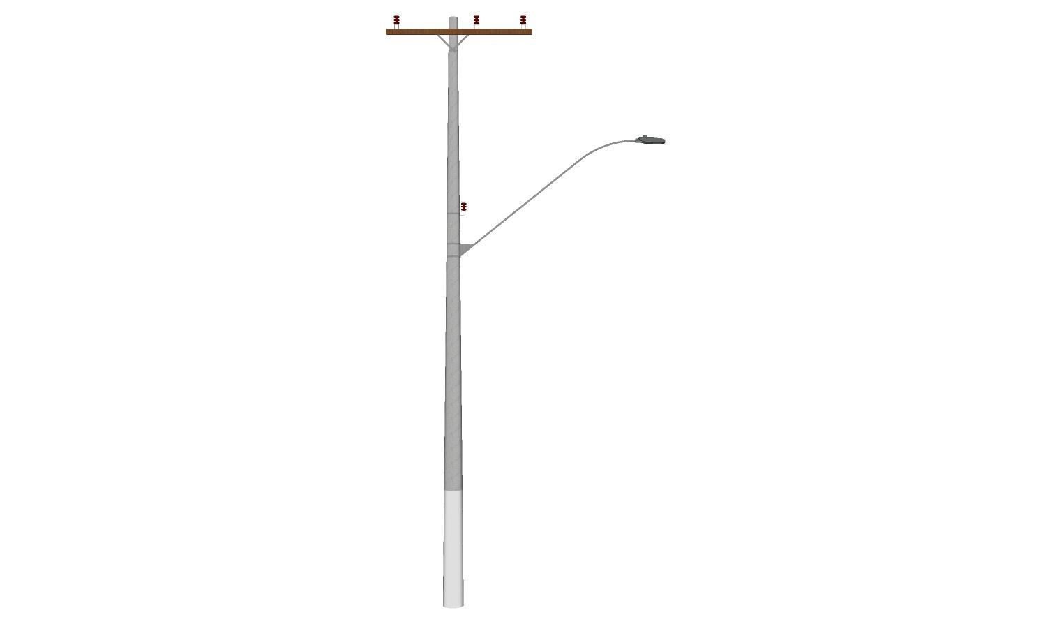 Concrete Lamp Post - Light Pole - Light Post - Street Light 42 3D model ...