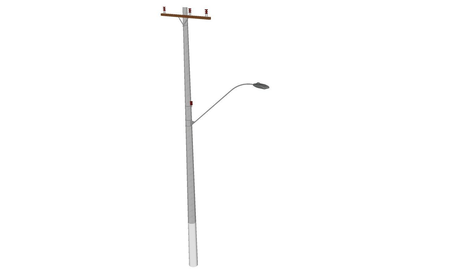 Concrete Lamp Post - Light Pole - Light Post - Street Light 42 3D model ...