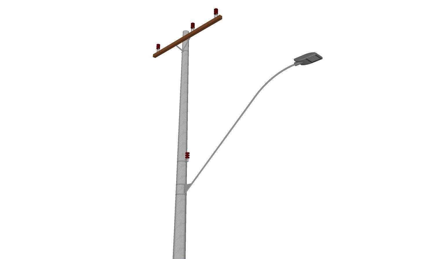 Concrete Lamp Post - Light Pole - Light Post - Street Light 42 3D model ...