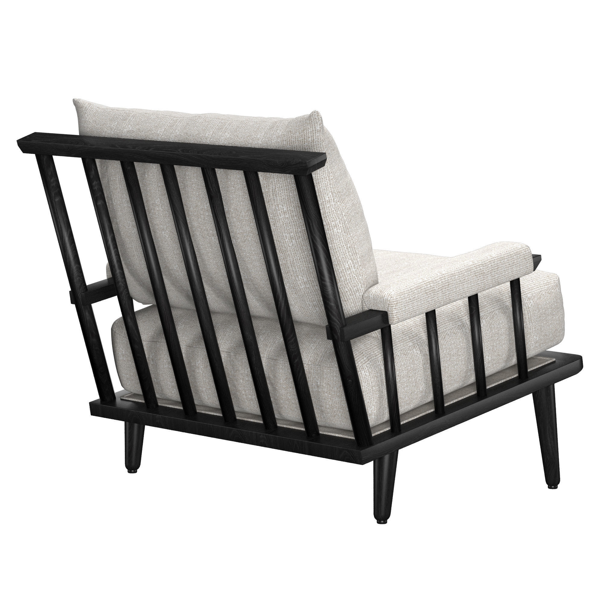 Spindle Back Viewing Chair 3D model | CGTrader