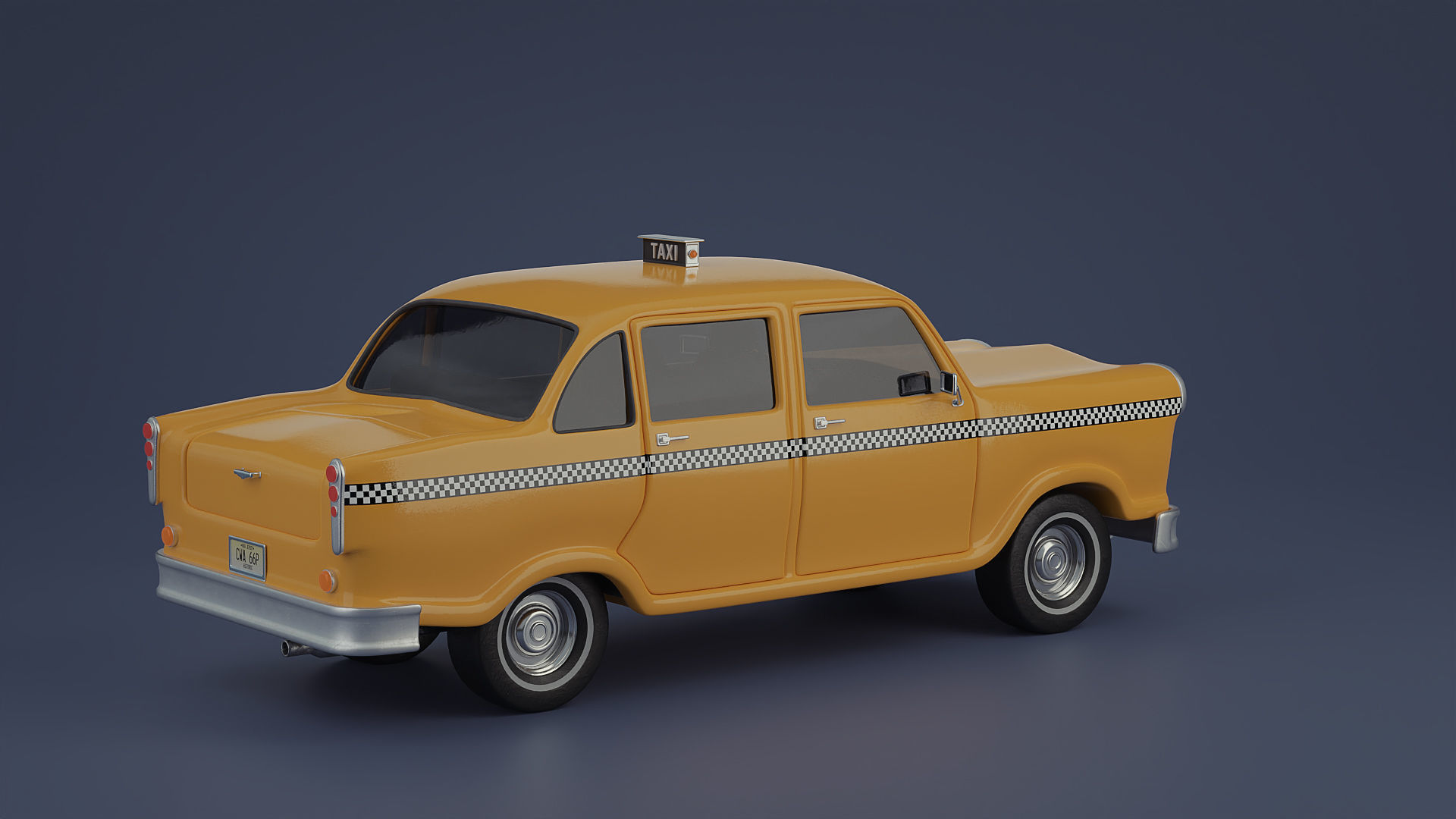 Stylized Taxi Cab Model 3D model | CGTrader