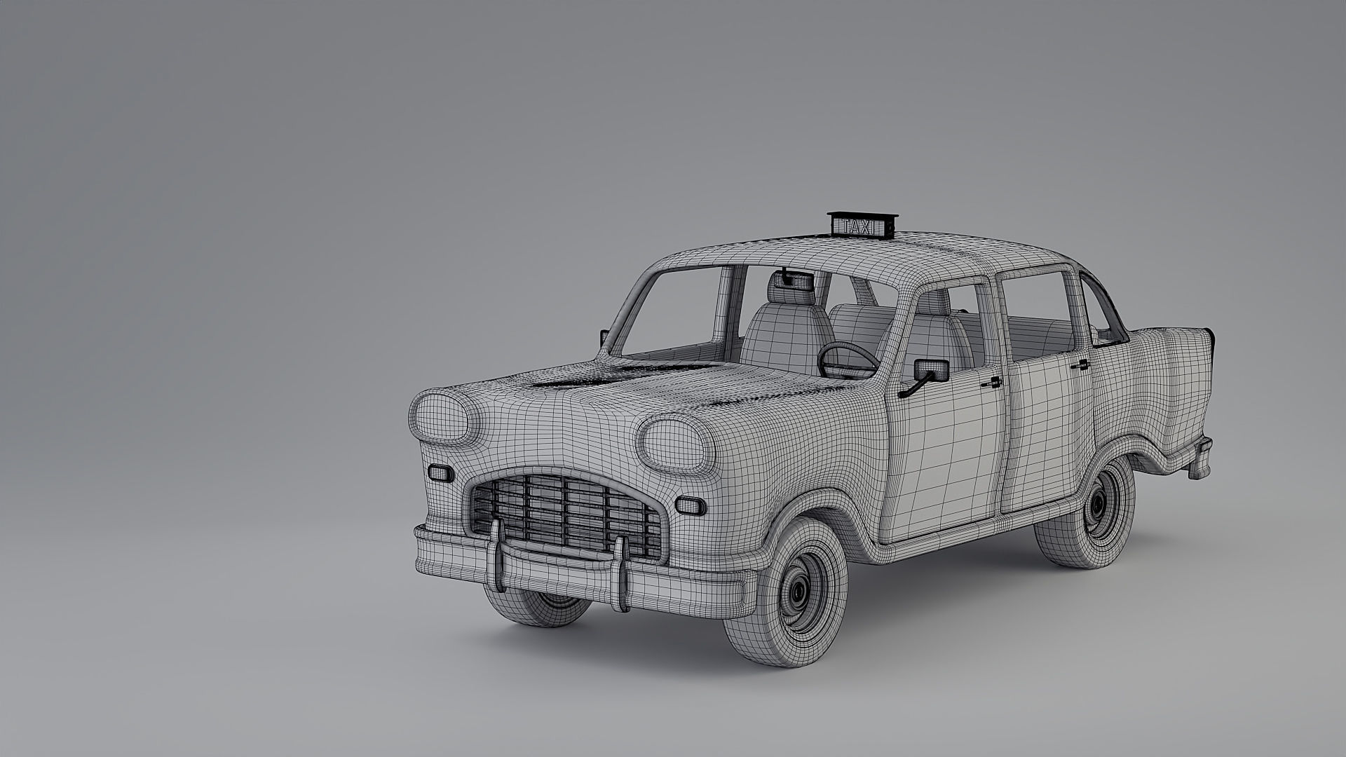 Stylized Taxi Cab Model 3D model | CGTrader