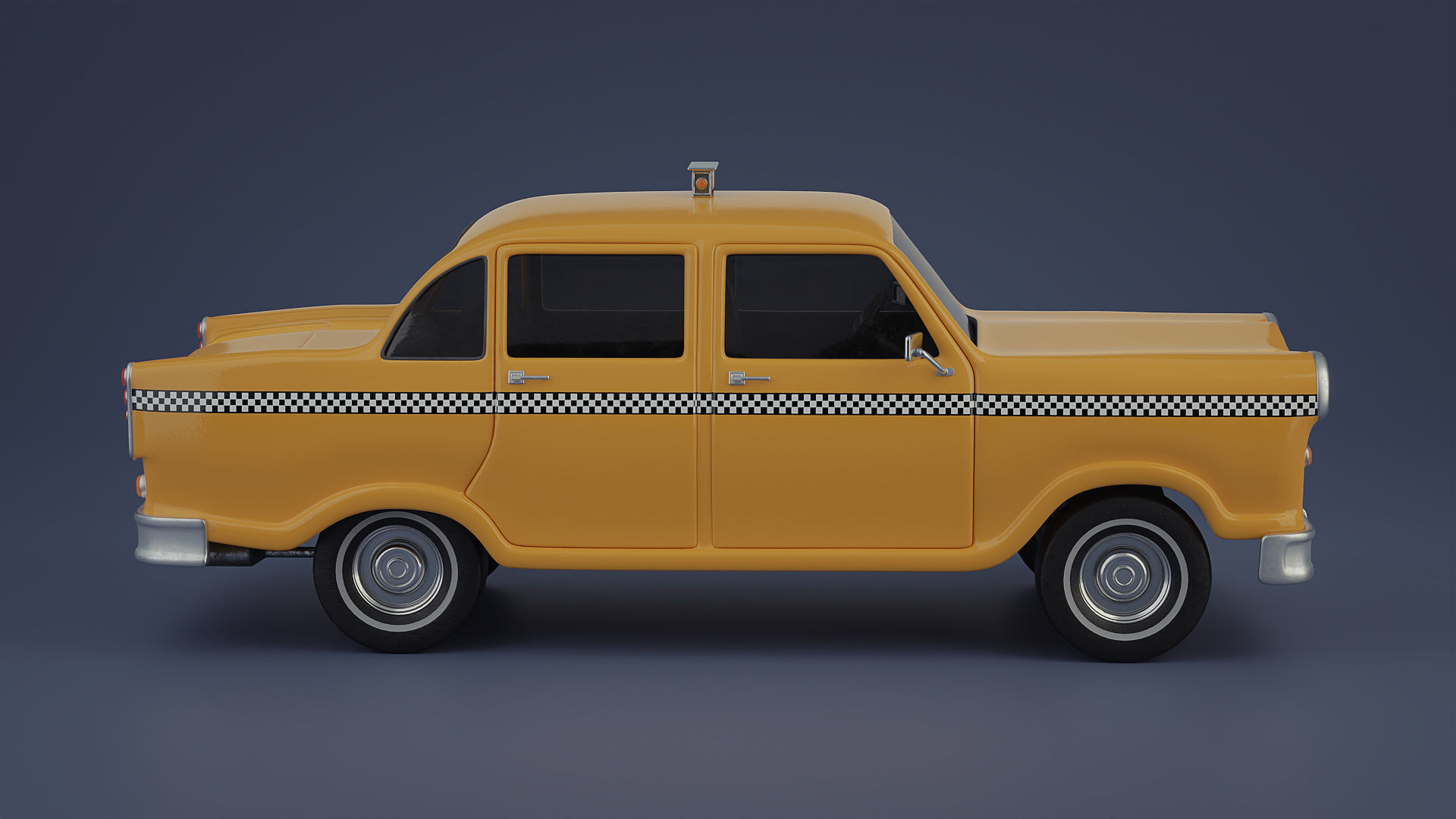 Stylized Taxi Cab Model 3D model | CGTrader