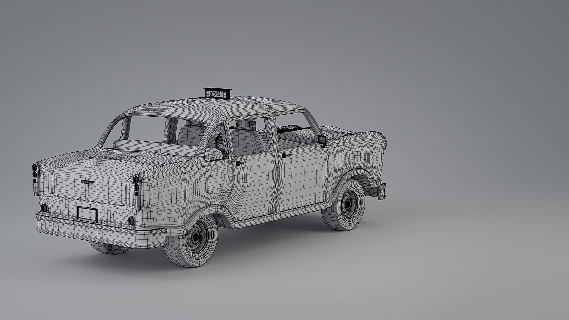 Stylized Taxi Cab Model 3D model | CGTrader