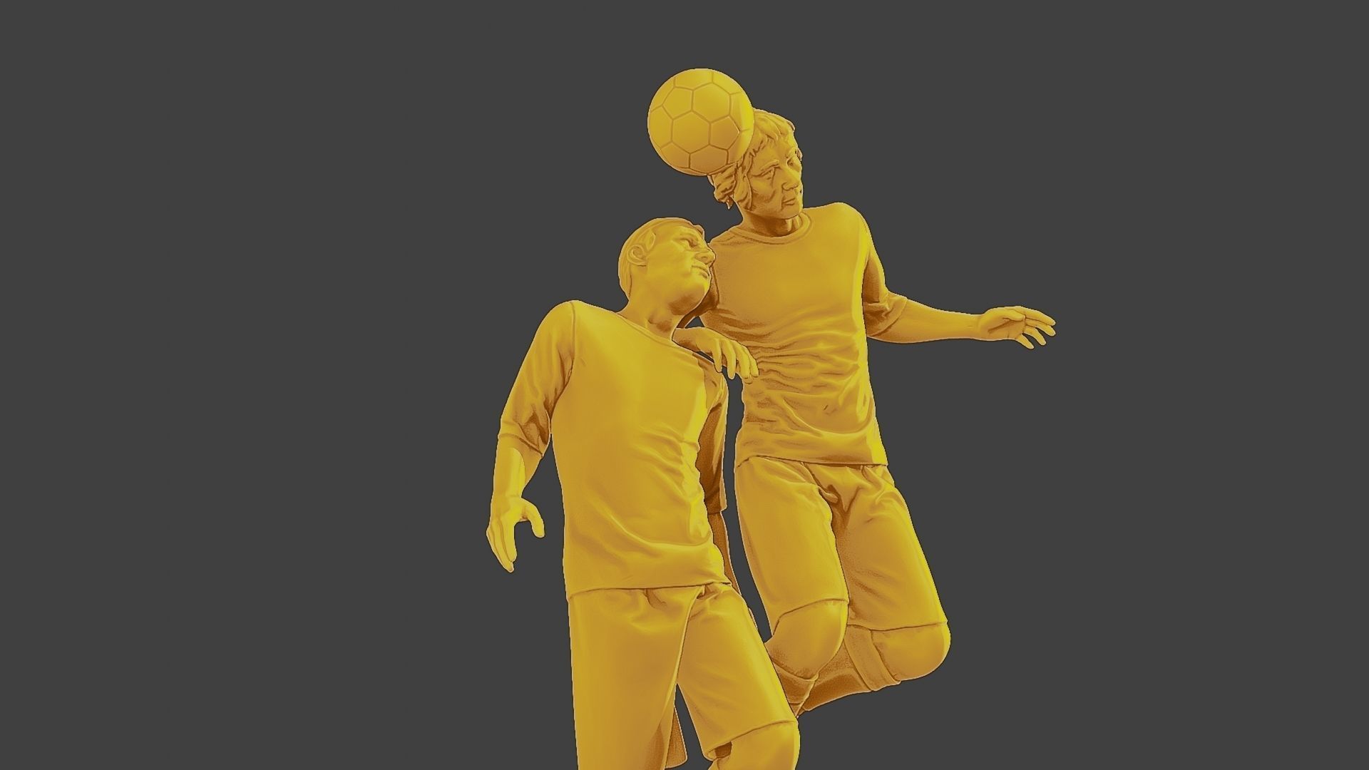 Soccer Player SP 031 032 3D model 3D printable | CGTrader