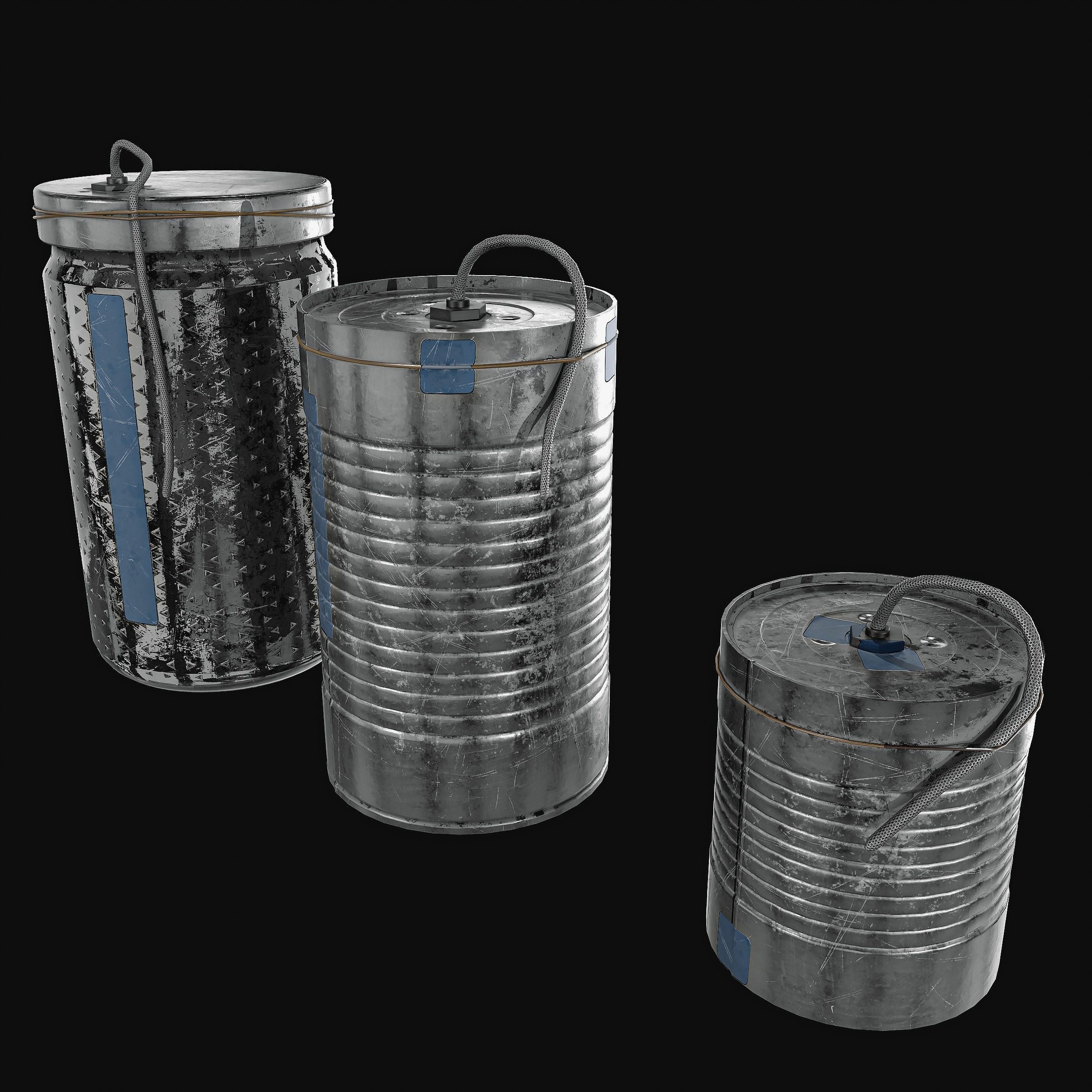 3D model Tin Grenade Bomb Pack VR / AR / low-poly | CGTrader