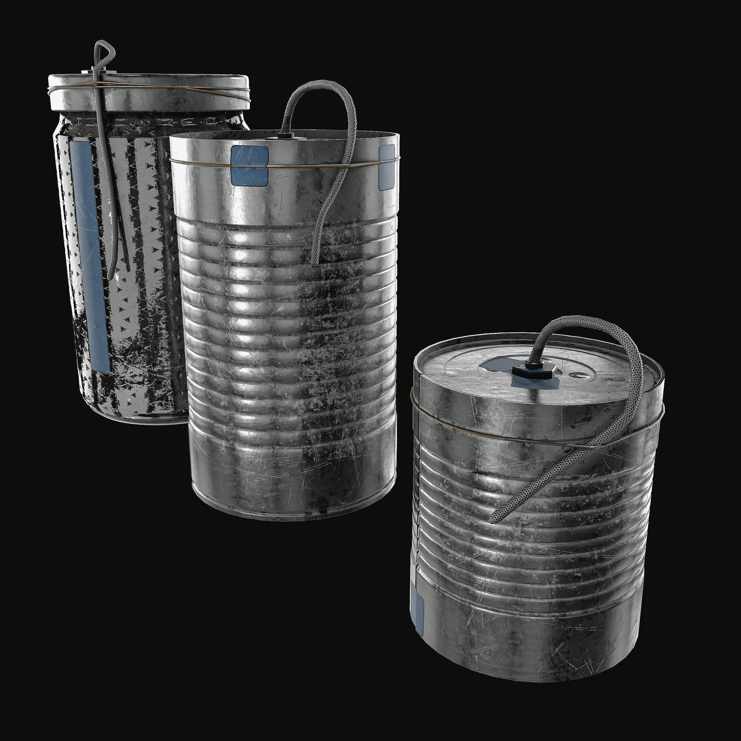 3D model Tin Grenade Bomb Pack VR / AR / low-poly | CGTrader