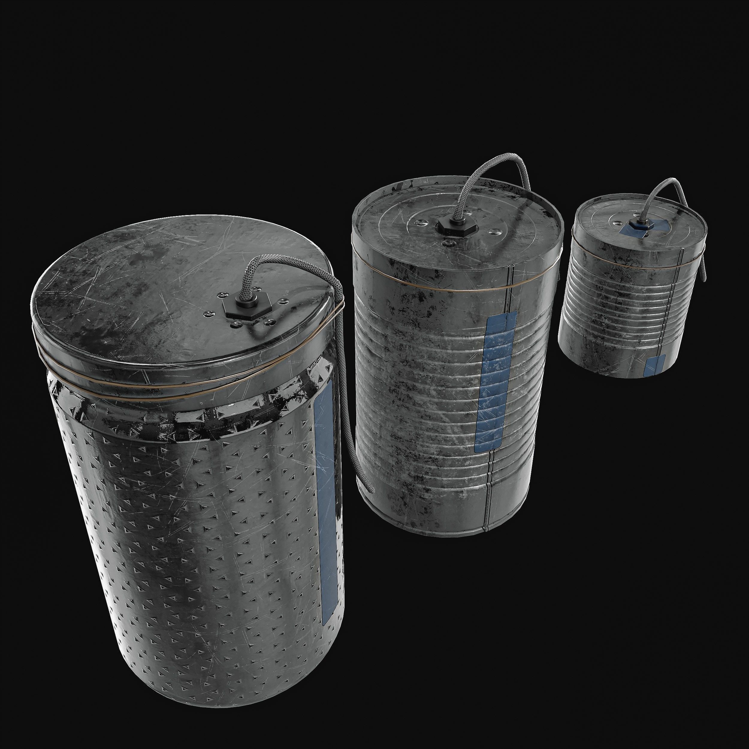 3D model Tin Grenade Bomb Pack VR / AR / low-poly | CGTrader