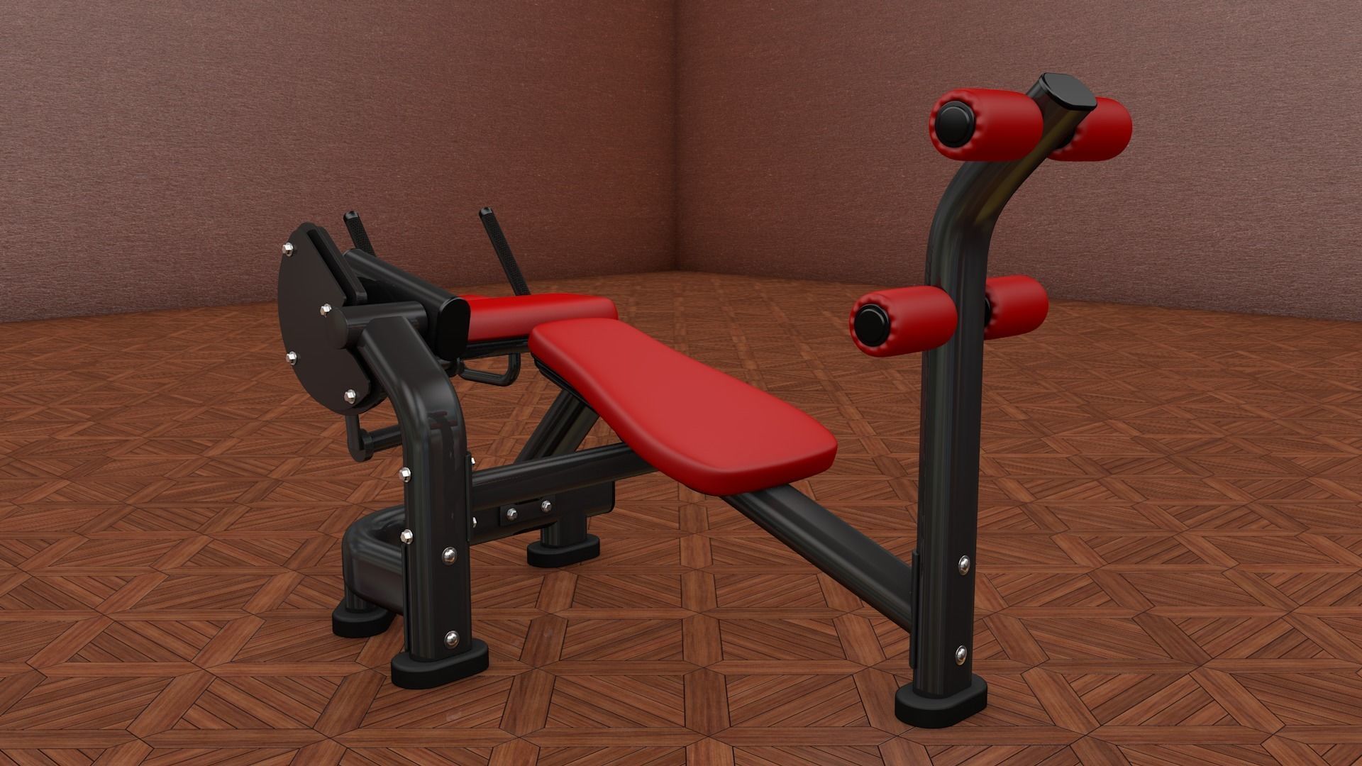 Gym AB Bench Machine 3D model | CGTrader
