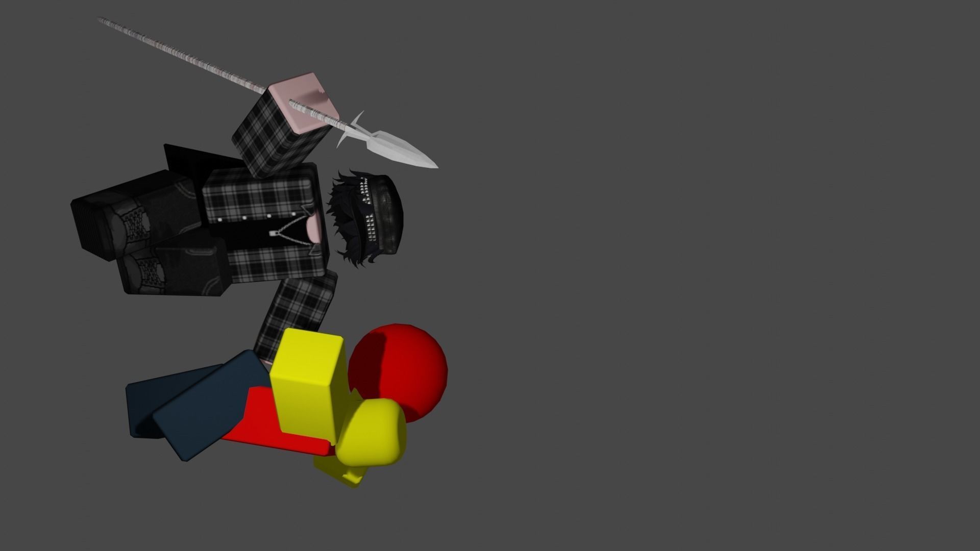 3D model roblox characters fighting VR / AR / low-poly | CGTrader