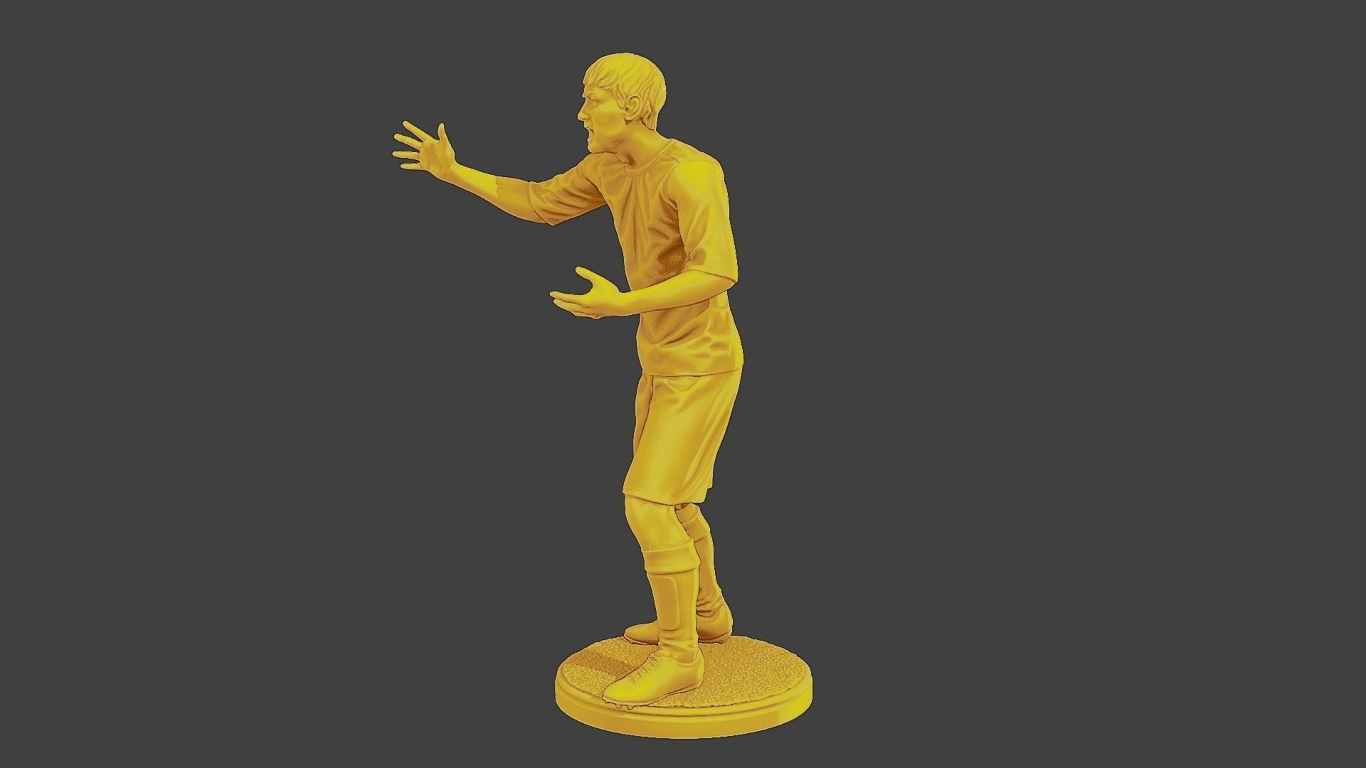 Soccer Player SP 043 3D model 3D printable | CGTrader
