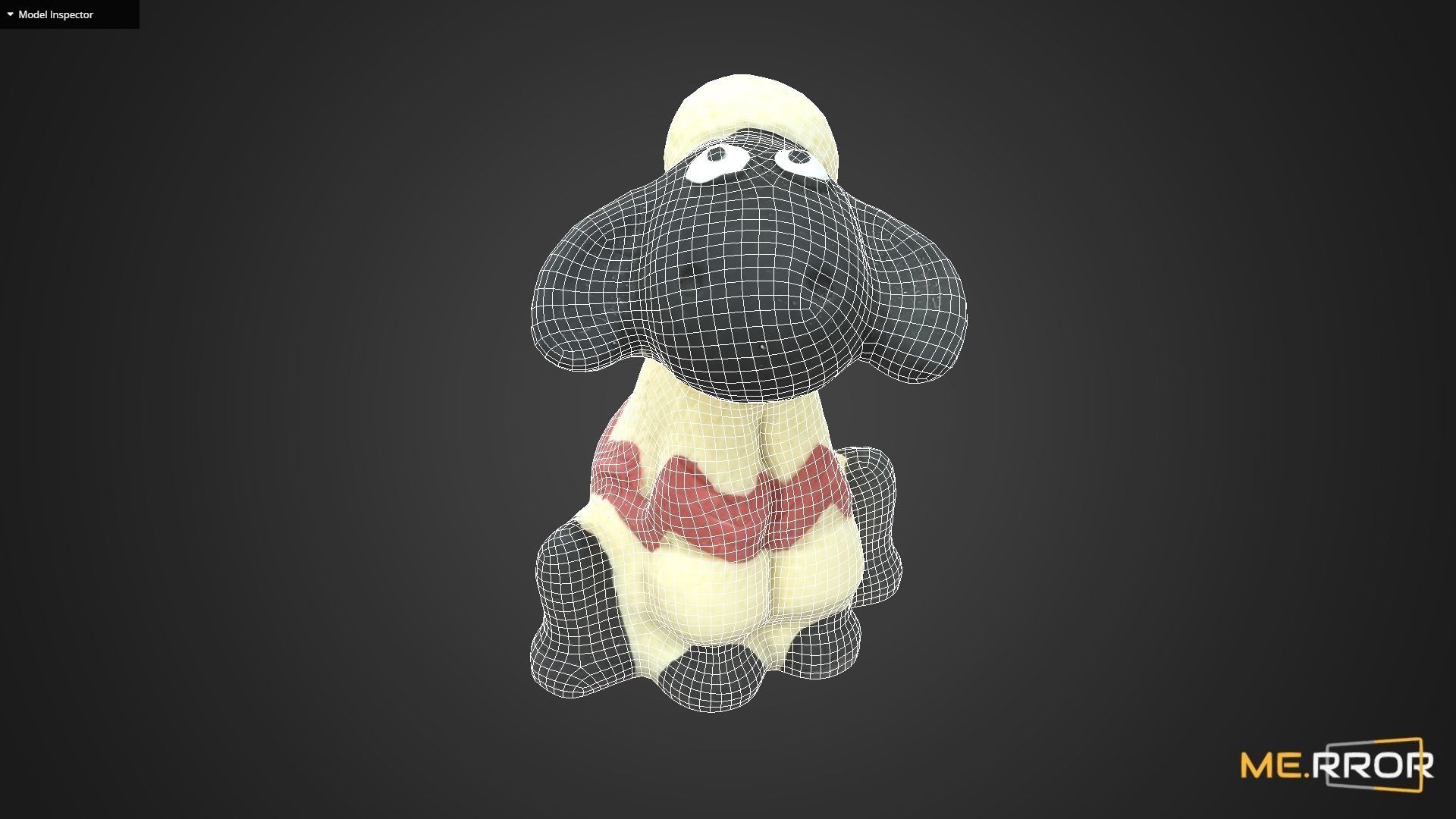 3D model Game Ready Cartoon Character Sheep Figure VR / AR / low-poly ...