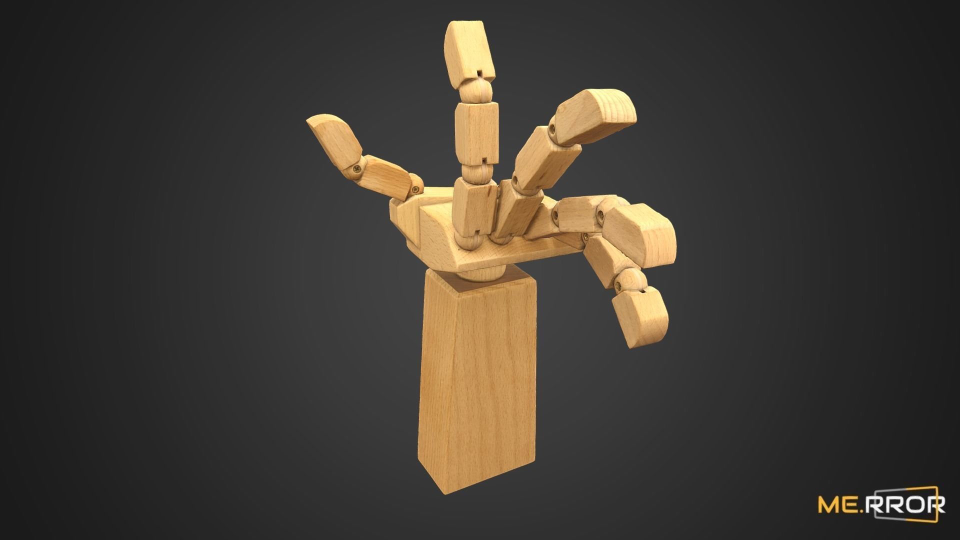 Wooden Hand Mannequin 3D model | CGTrader