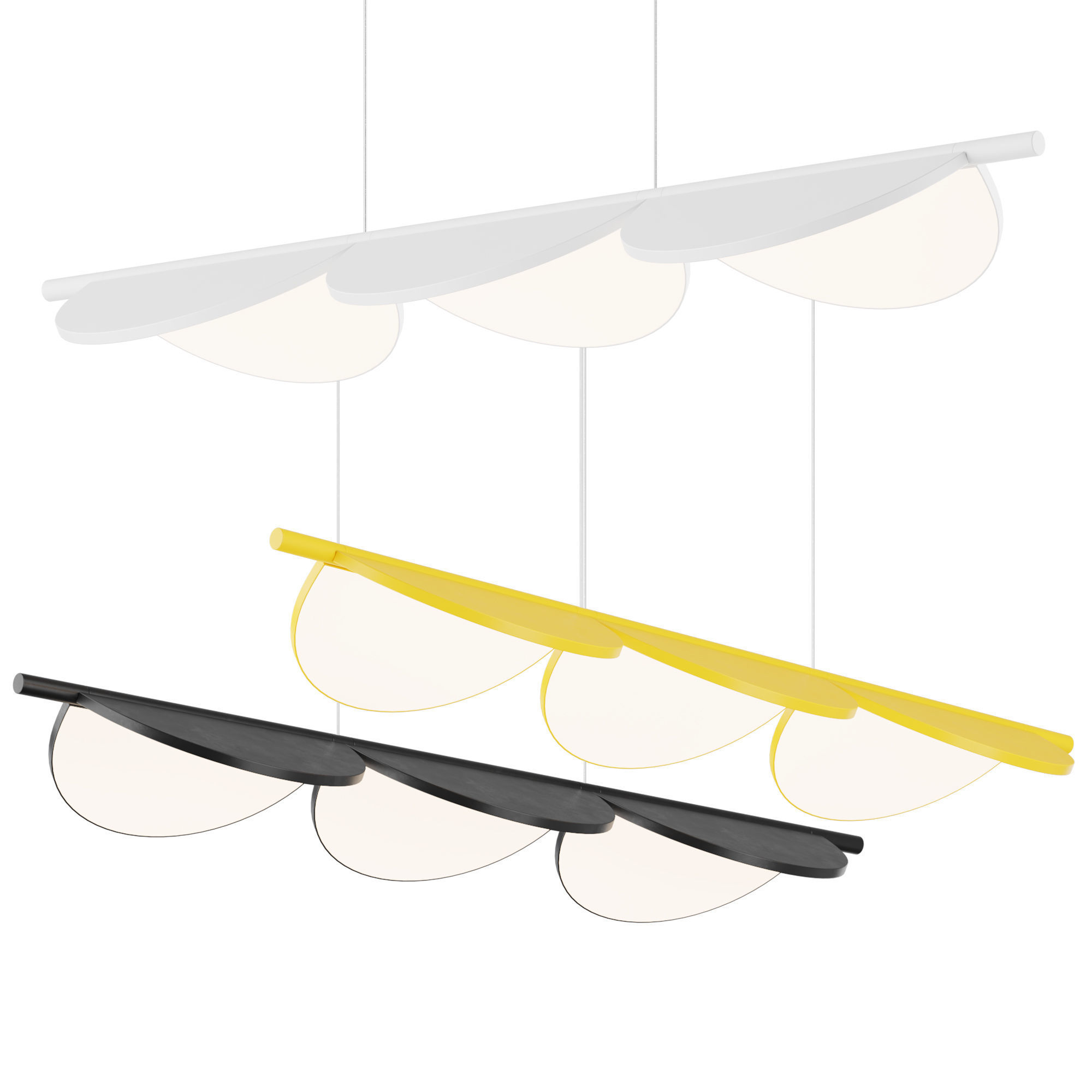 Flos ALMENDRA LINEAR Hanging lamp 3D model | CGTrader