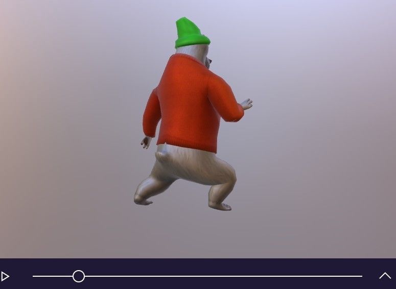 3D model Bear Dancing Hip Hop VR / AR / low-poly | CGTrader