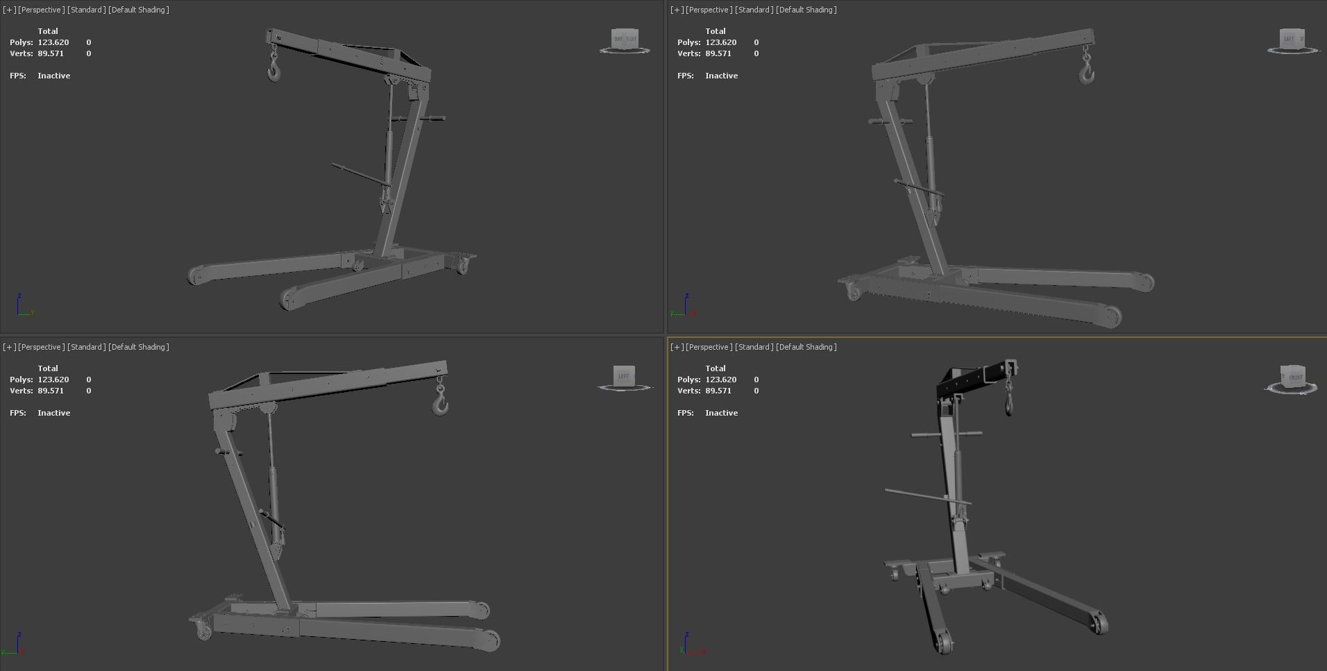 Crane engine 3D model | CGTrader