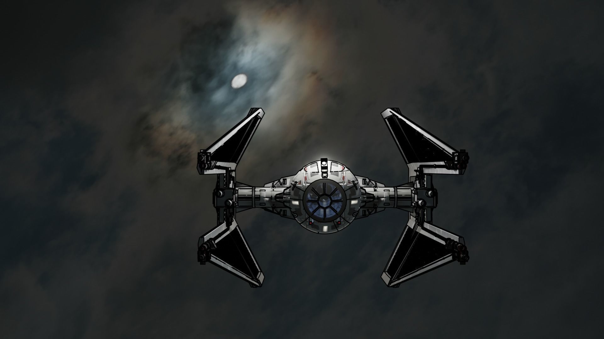 3D model tie interceptor StarWars VR / AR / low-poly | CGTrader