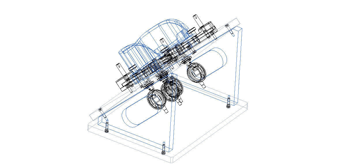 Checking Fixture Jig CF for Auto Parts M01 3D model rigged | CGTrader