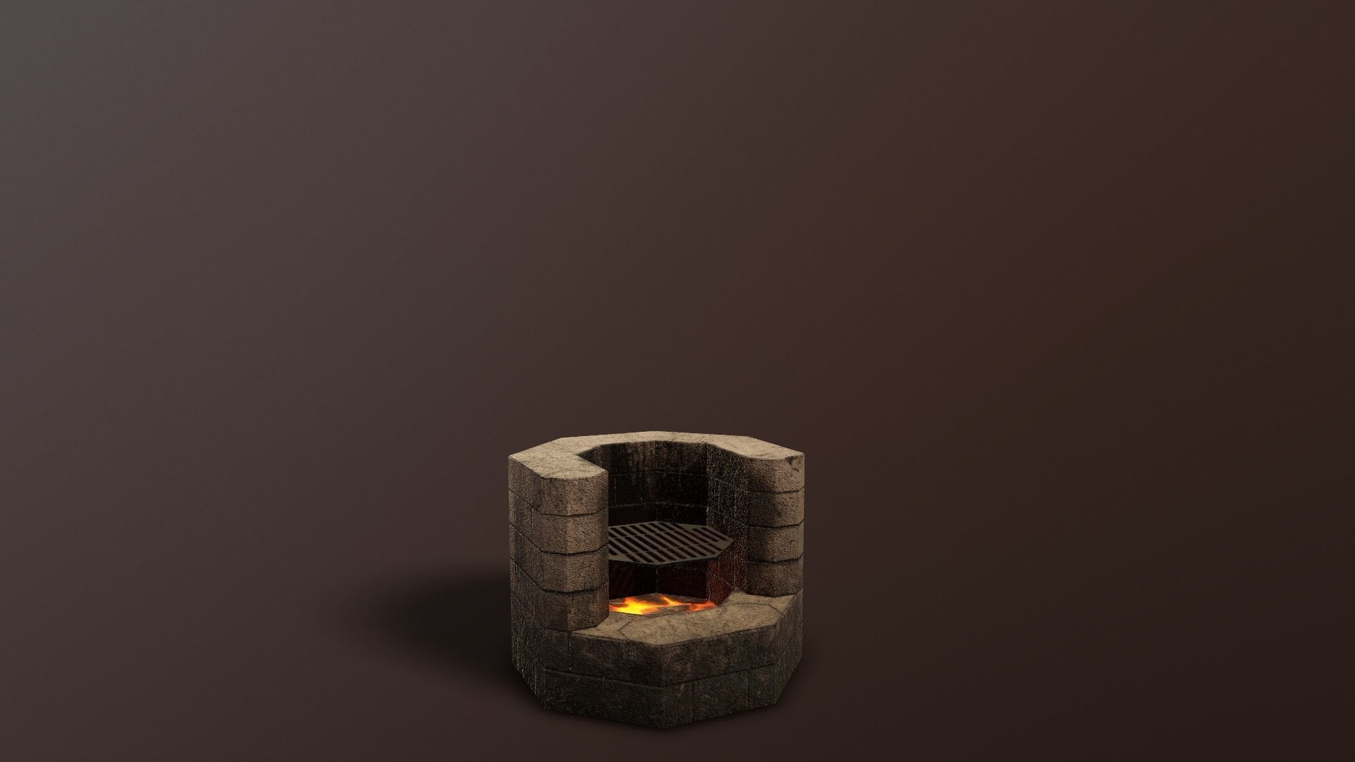 3D model Outdoor braizer oven BBQ low poly VR / AR / low-poly | CGTrader