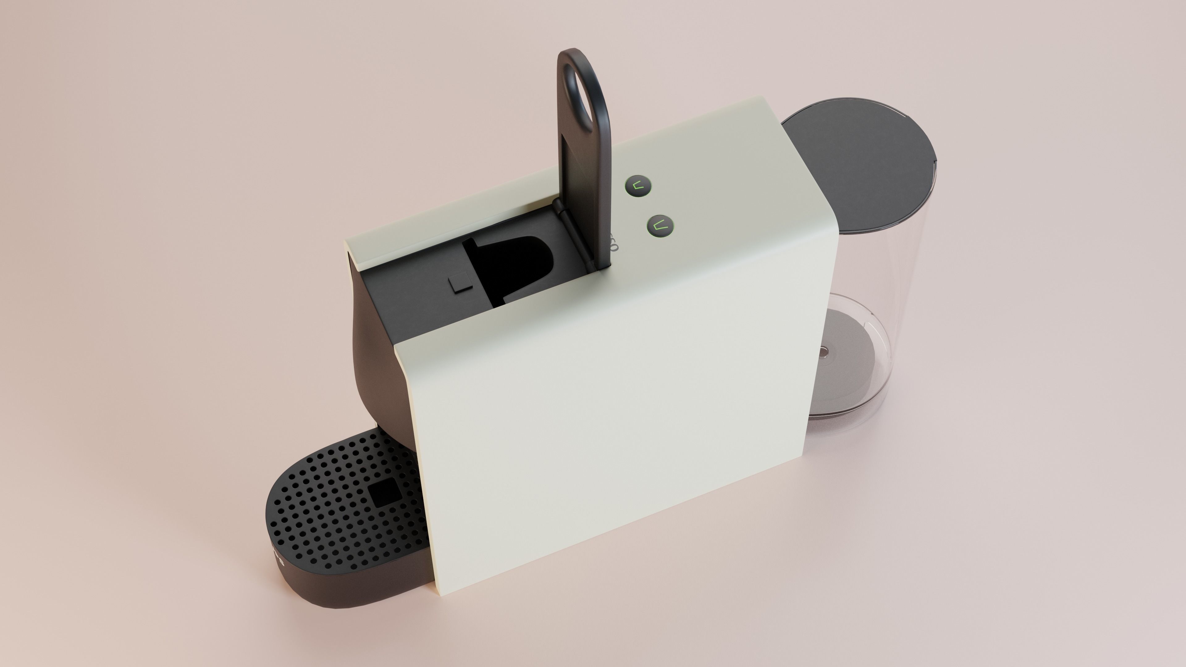 Nespresso Essenza Mini 3D model rigged | CGTrader