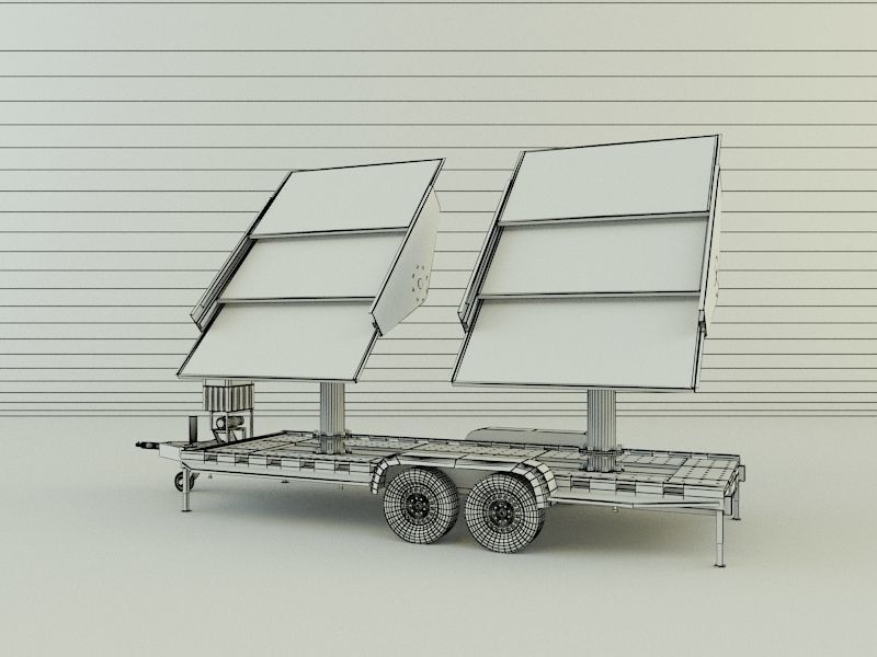 Solar panel carrier 3D model | CGTrader