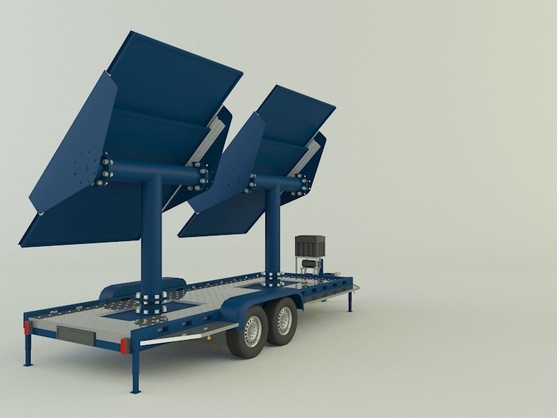 Solar panel carrier 3D model | CGTrader