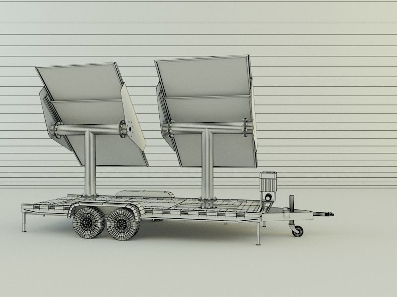 Solar panel carrier 3D model | CGTrader