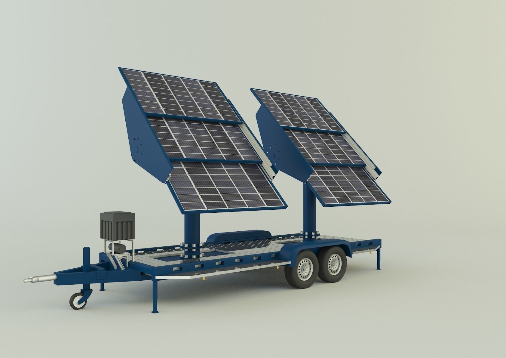 Solar panel carrier 3D model | CGTrader