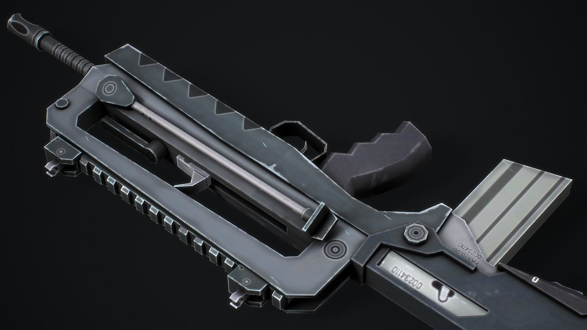 3D model Famas F-1 Assault Rifle - Low Poly Game Ready VR / AR / low ...