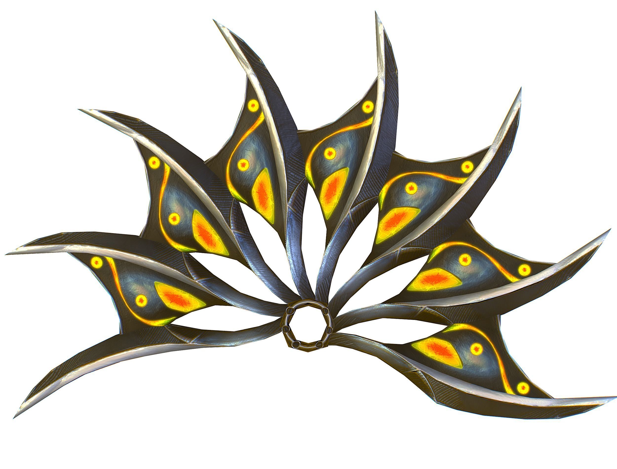 3D model a Set of Fan Weapons VR / AR / low-poly | CGTrader